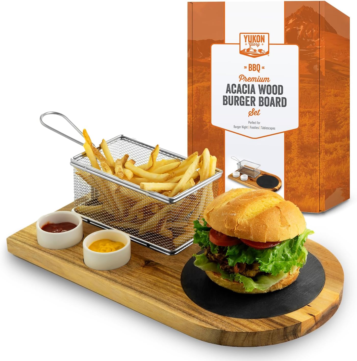 Amazon.com: Uiifan 10 Pcs Steak Plates with Juice Channel Wooden Steak ...