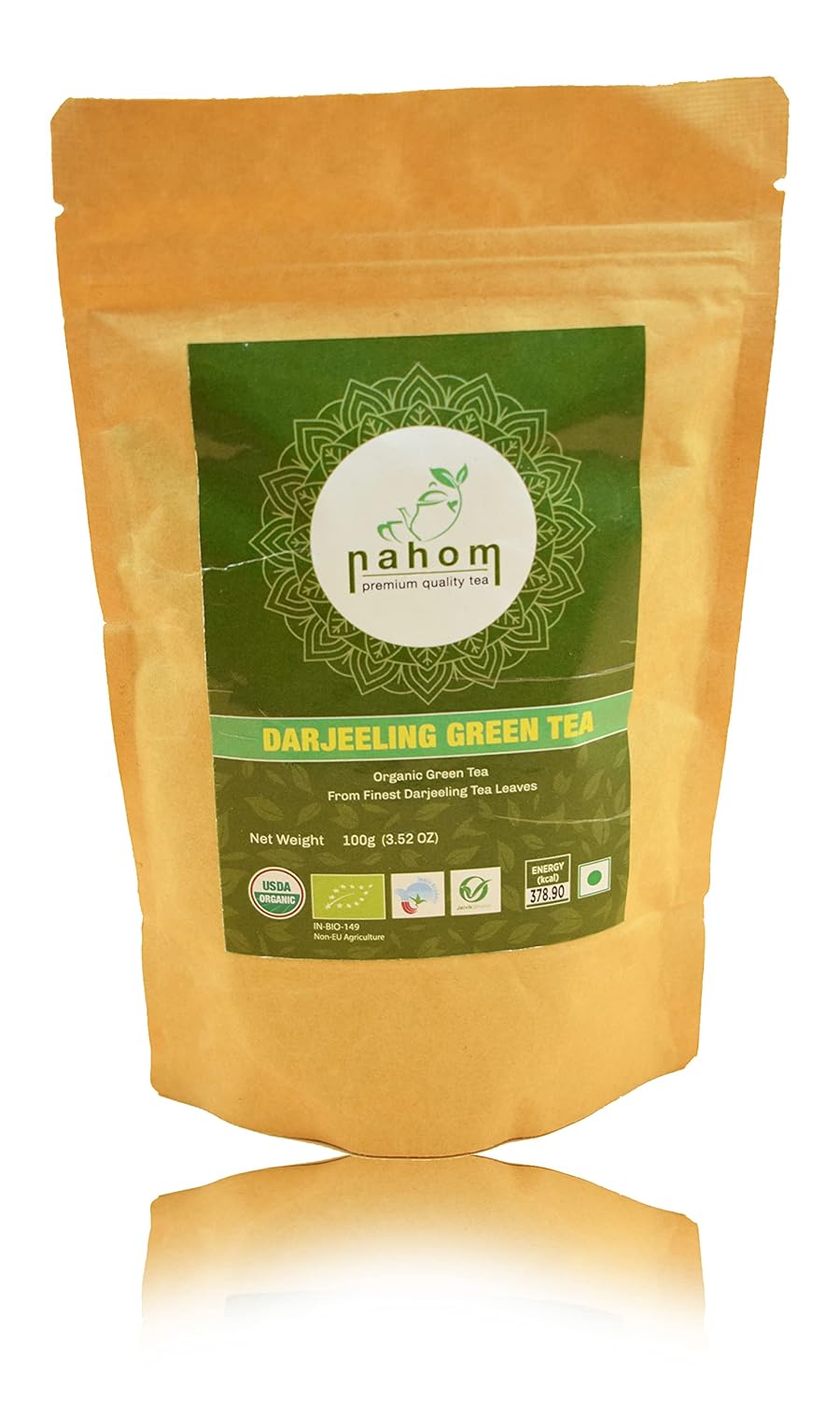 Amazon.com : NAHOM Organic Darjeeling Green Tea Loose Leaf - Natural ...