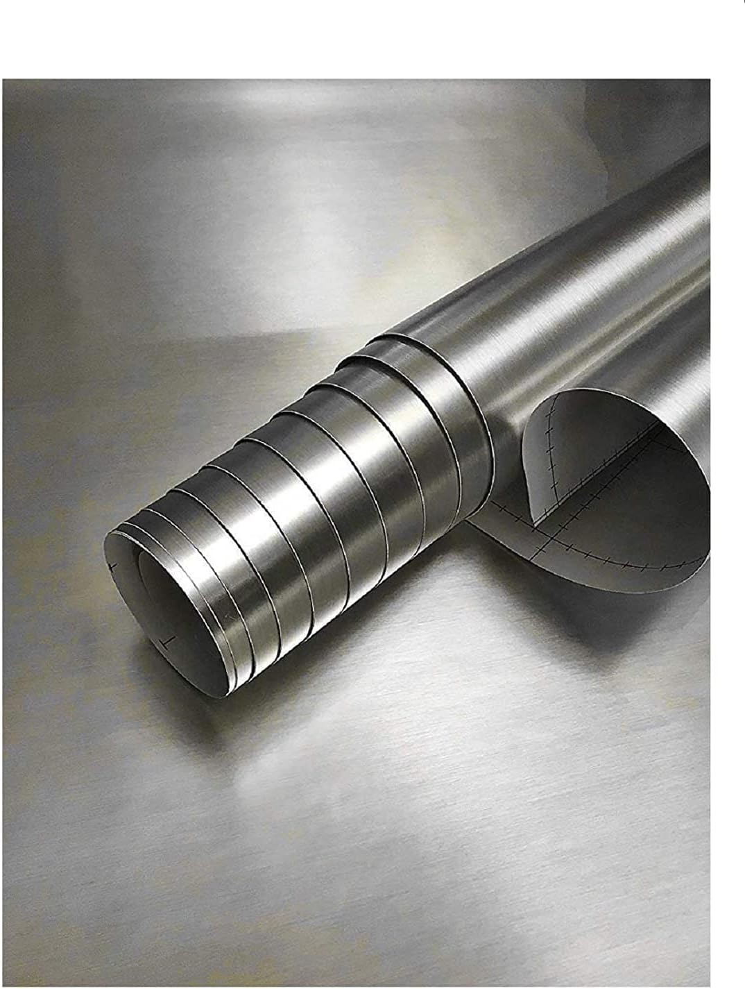 Amazon.com: EZ FAUX DECOR Peel and Stick Stainless Steel Door Panel ...