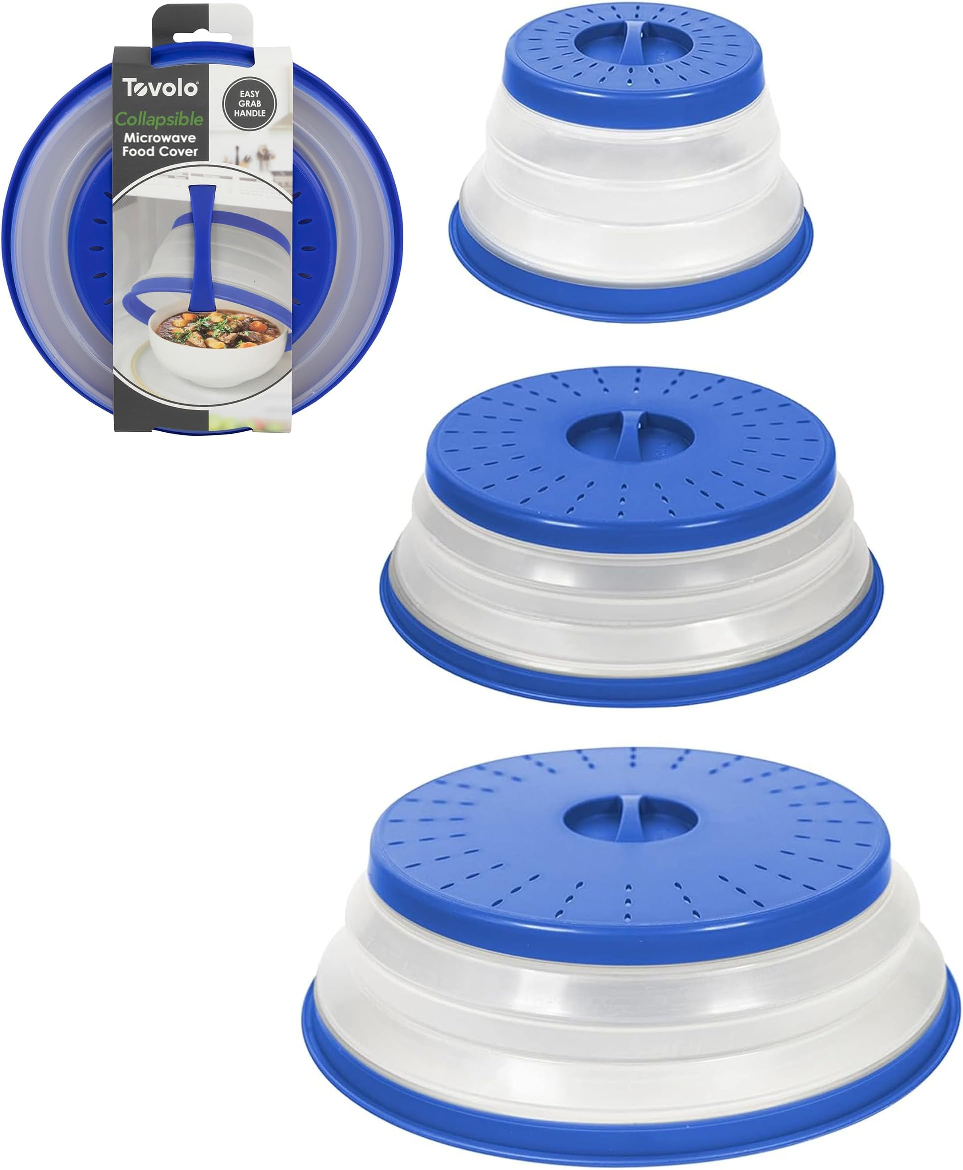 Amazon.com: Nuogo 6 Pieces Collapsible Microwave Covers 8.4/10.5/13 ...