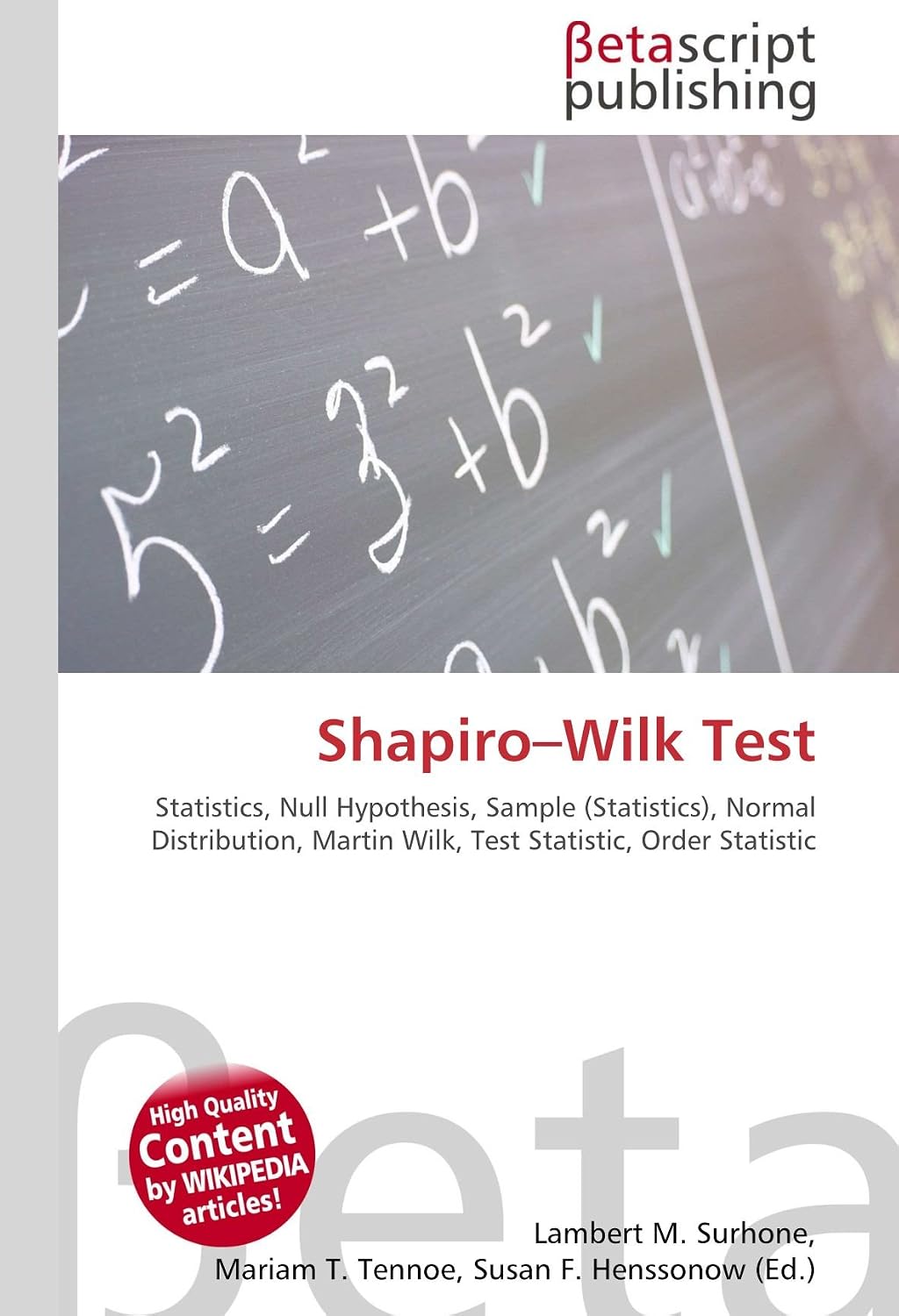 Shapiro–Wilk Test: Statistics, Null Hypothesis, Sample (Statistics ...