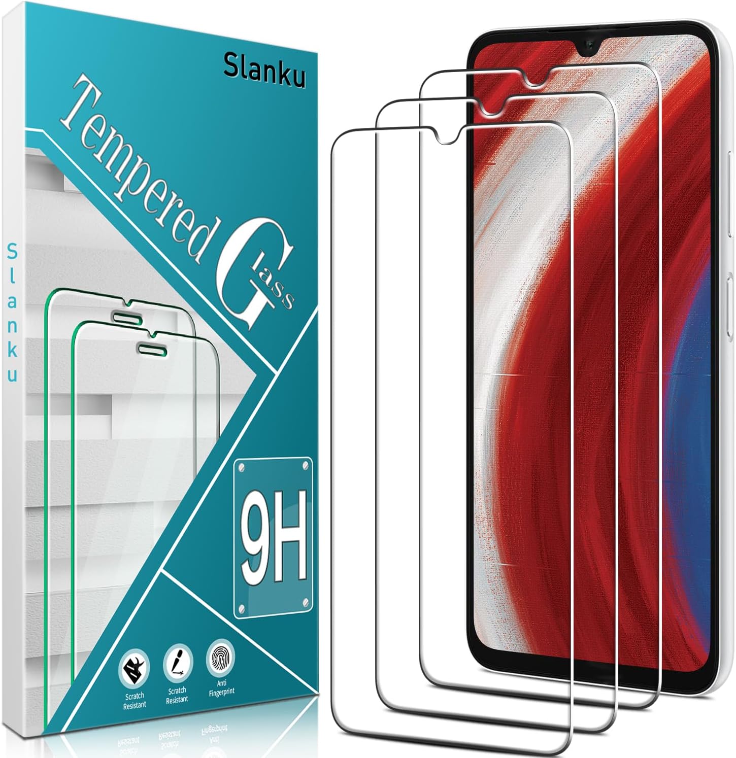 Slanku [3 Pack] Screen Protector For Samsung Galaxy A05s, A05 Tempered ...