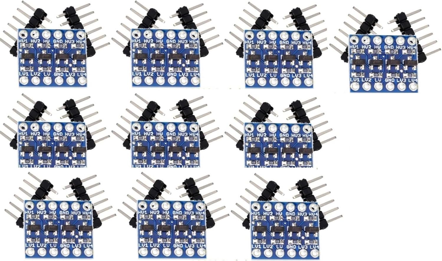 TECNOULAB 10 pcs 4-Channel IIC I2C Logic Level Converter Bidirectional ...