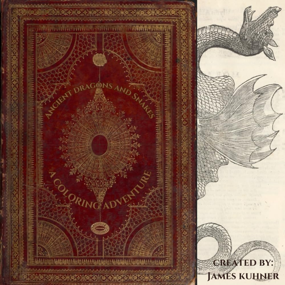 Amazon.com: Ancient Dragons and Snakes: A Coloring Adventure ...