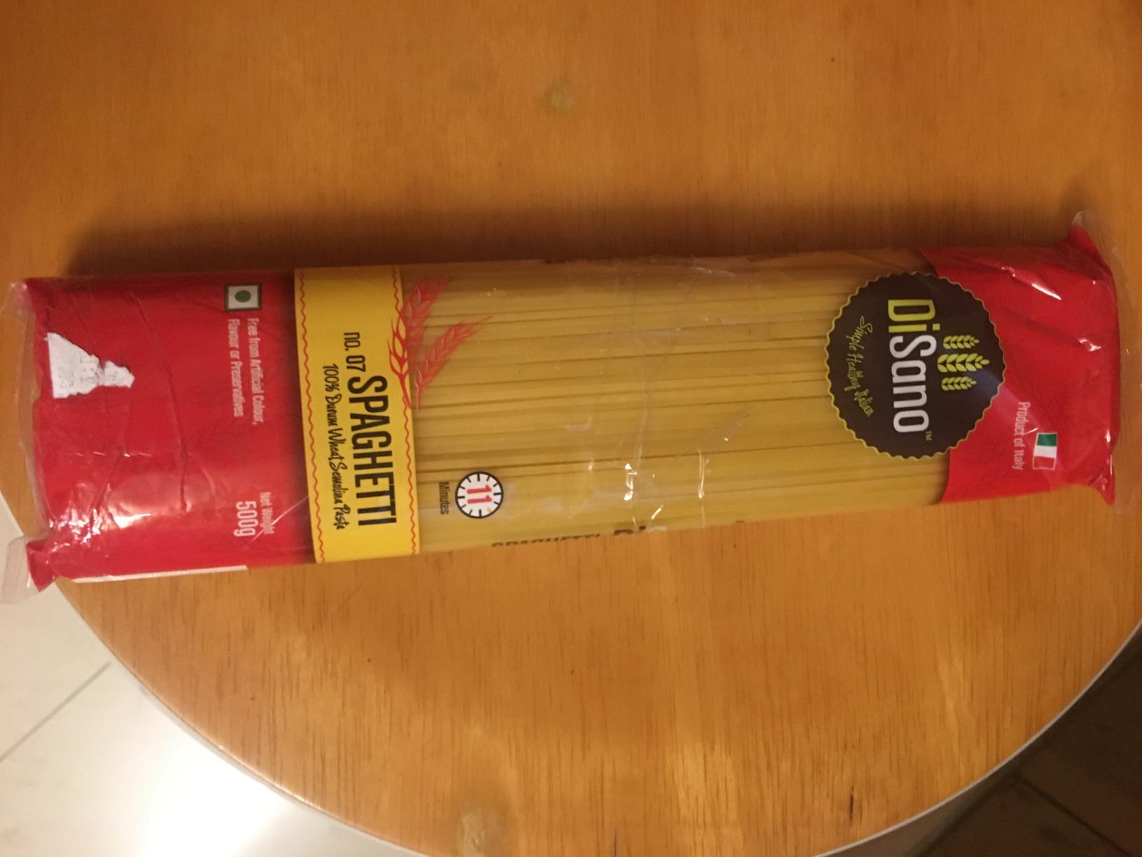 Disano Spaghetti Durum Wheat pasta, 1kg (2 X 500gm) : Amazon.in ...