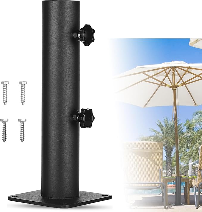 Amazon.com: Wdwlbsm Patio Umbrella Outdoor Base Deck Mount Umbrella ...