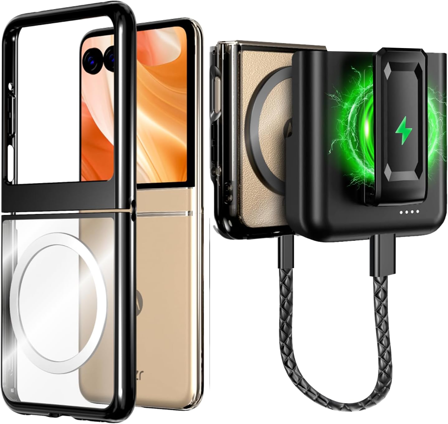 Amazon.com: Rome Tech Wired Battery Case 4000mAh with Belt Clip Holster ...