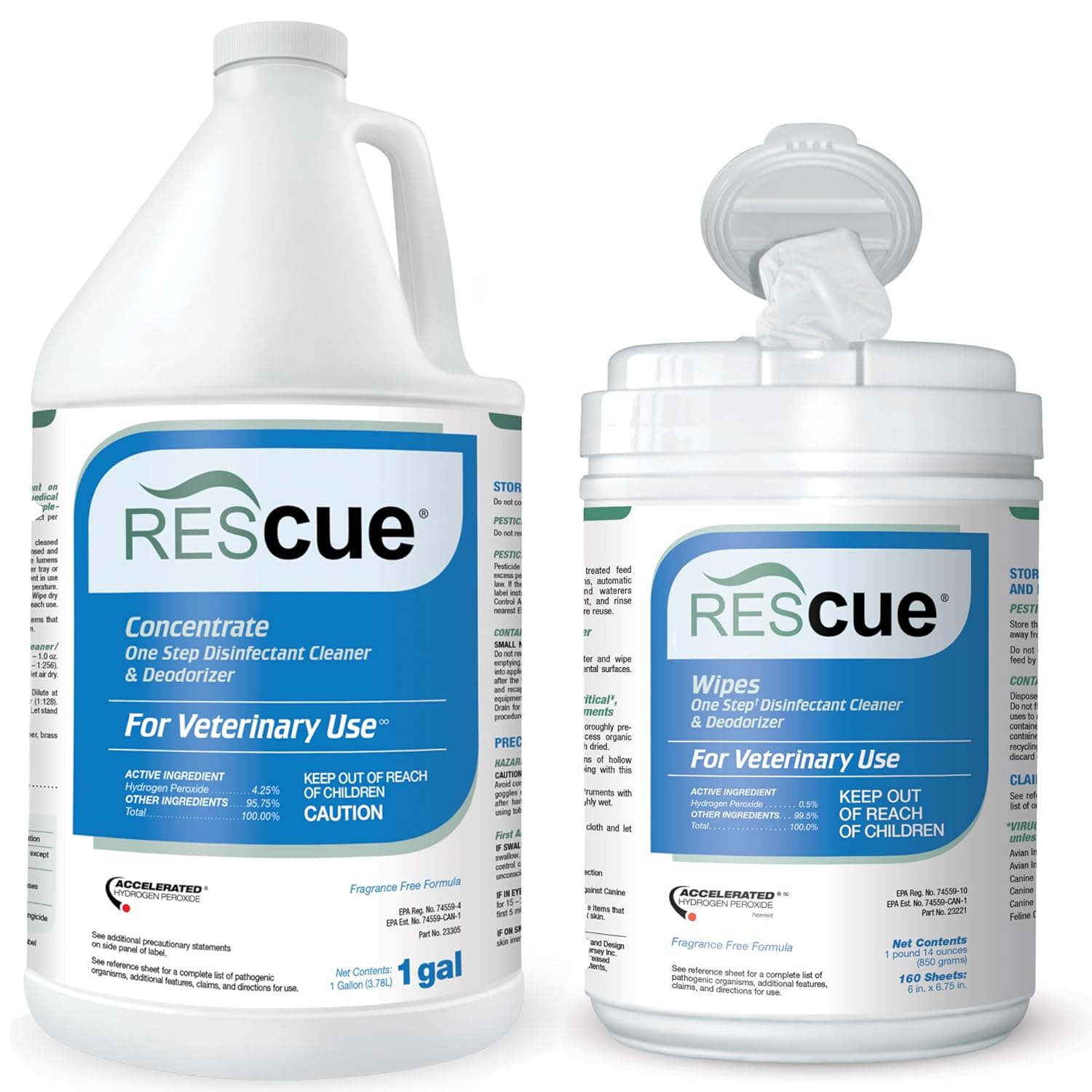 Amazon.com: REScue Canister Wipes & Gallon Concentrate – Disinfectant ...