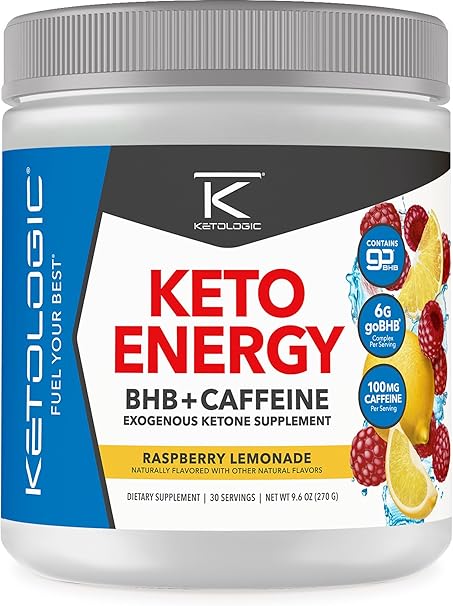 Amazon.com: KetoLogic BHB KetoEnergy Exogenous Ketones Powder with ...