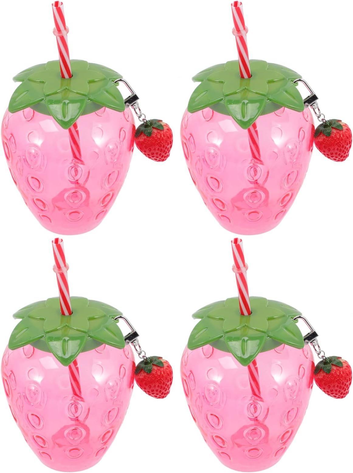 Amazon.com: Gadpiparty Strawberry Shaped Cup Mug: 4pcs Strawberry ...