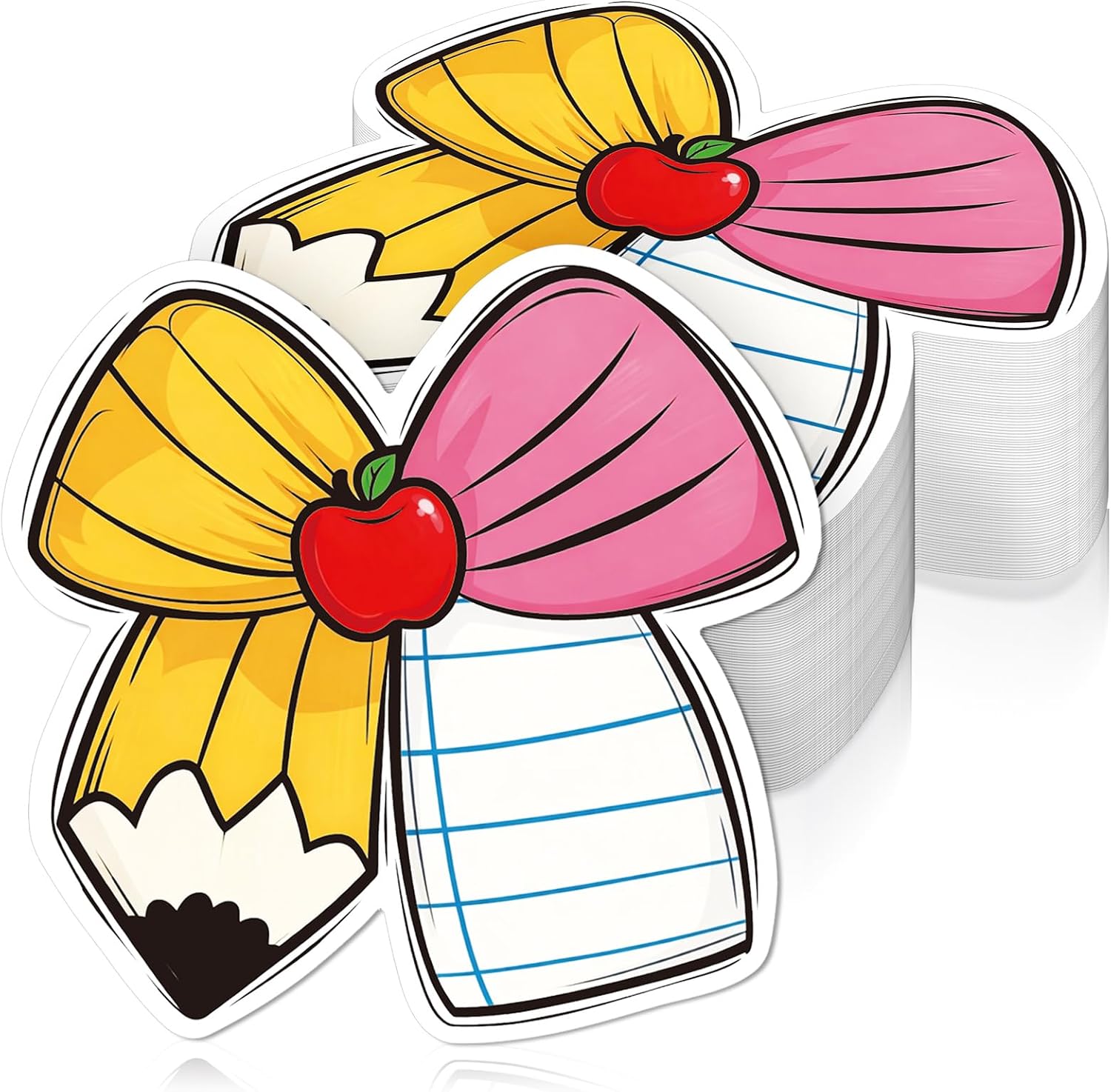 Amazon.com: Fuutreo 360 Pcs Pencil Bow Cutouts Bulk Classroom ...