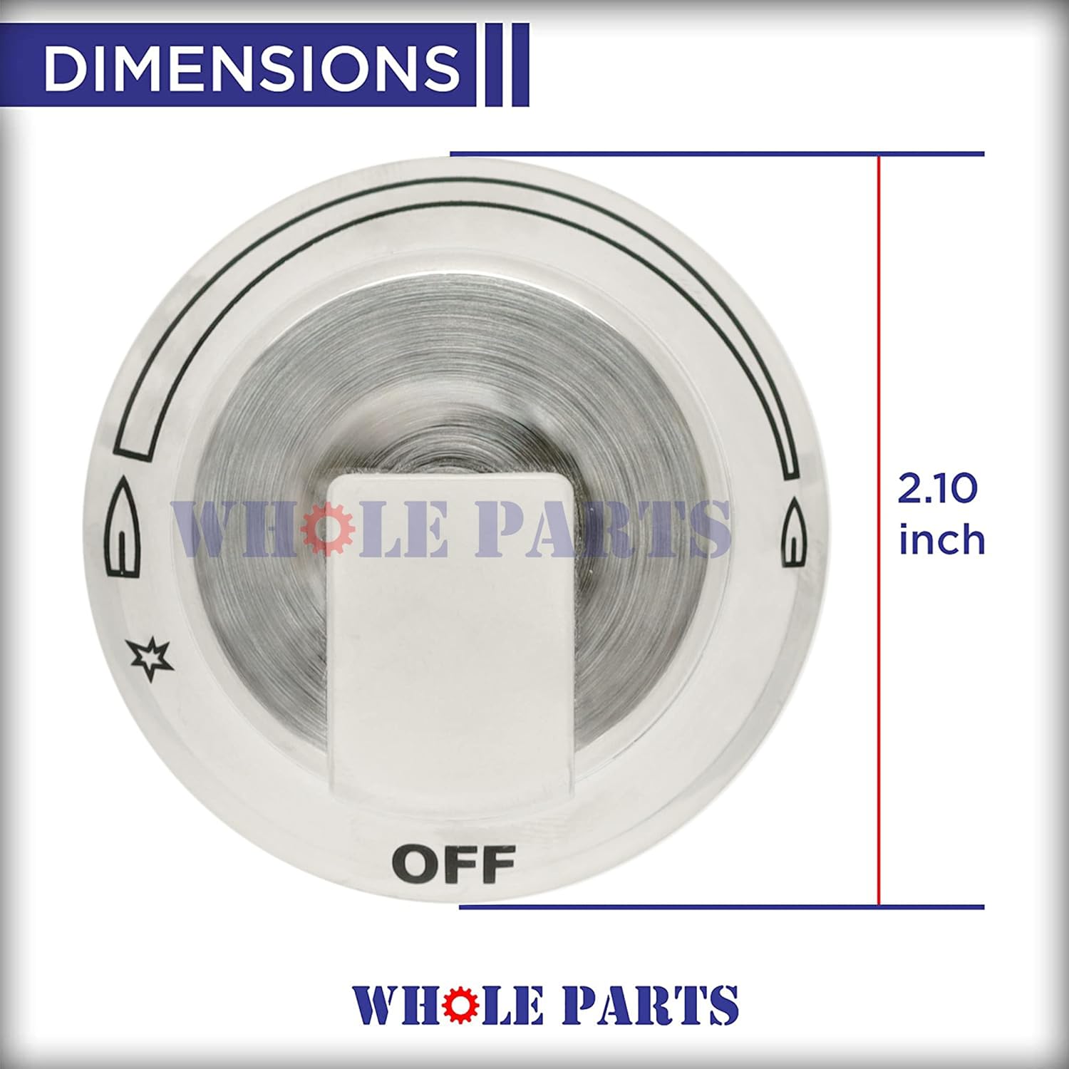 Whole Parts Pomo de control de quemador de estufa # 318569904 ...