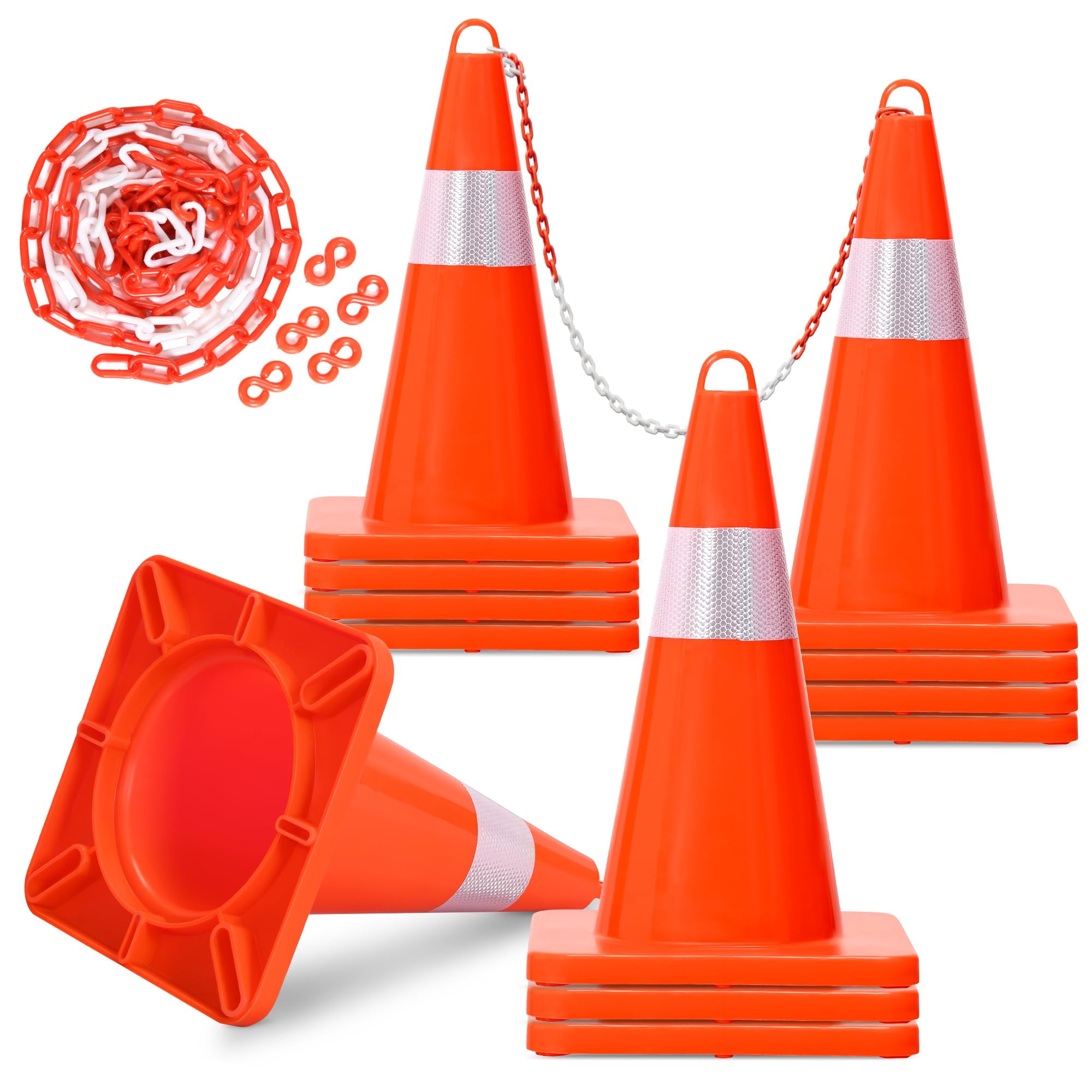 Snapklik.com : YITAHOME Traffic Cones 18 Inch (12 Pack)