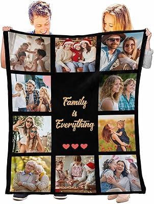 Amazon.com: Yoke Style Custom Photo Blankets, Custom Gifts for ...
