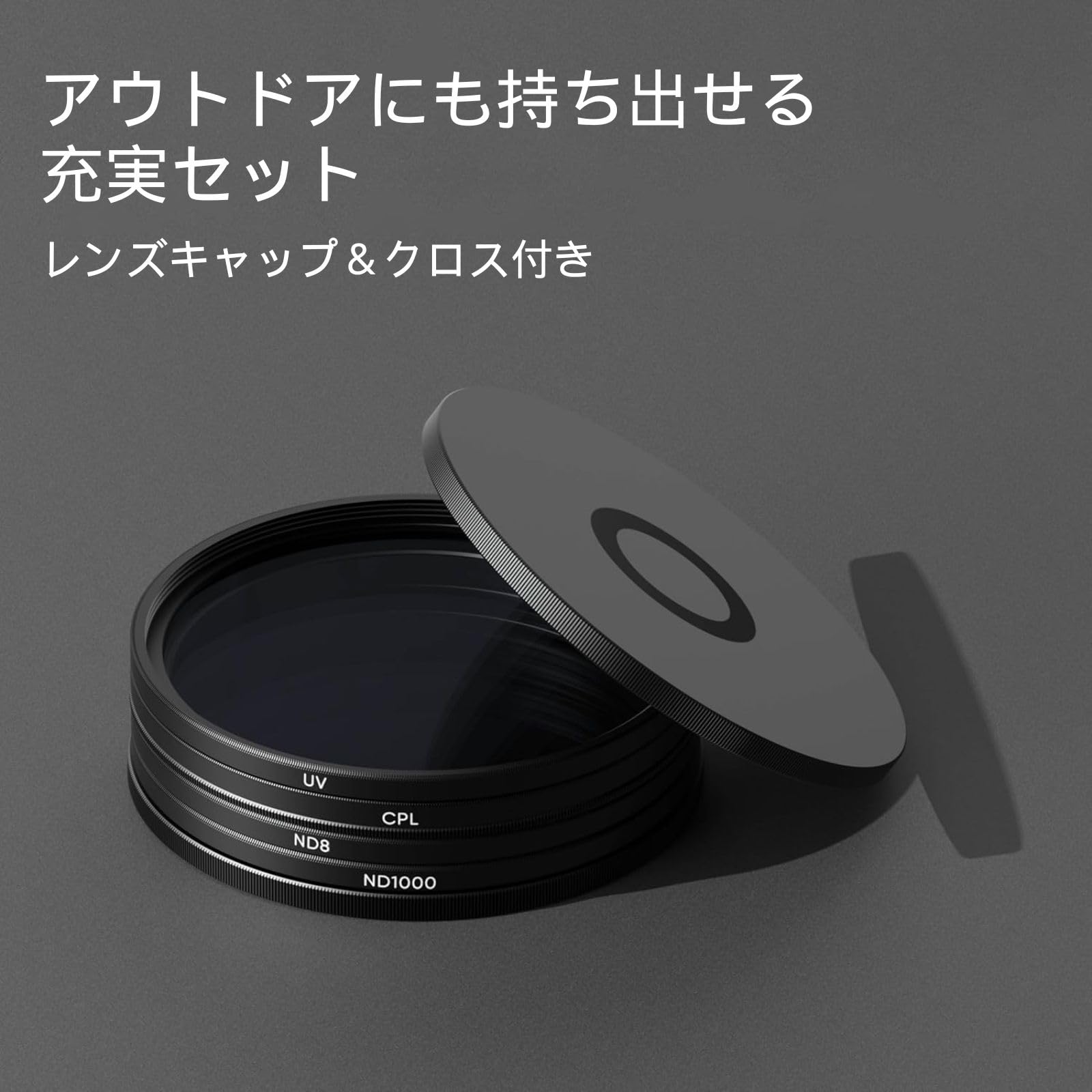 Amazon | Urth 55mm フィルター4種キット プラス+ (UV + CPL + ND8 +