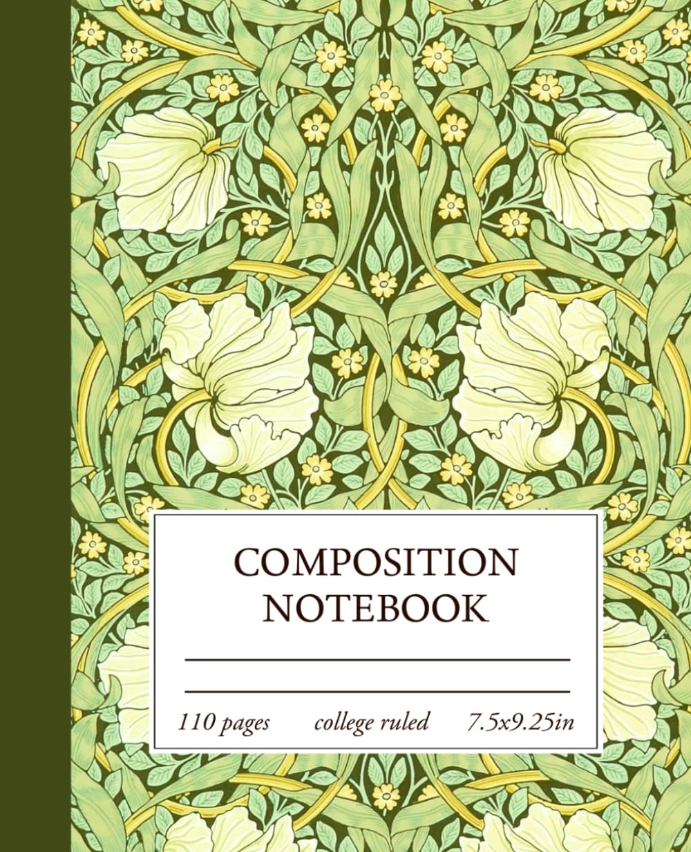 Amazon.com: Composition Notebook College Ruled: Vintage William Morris ...