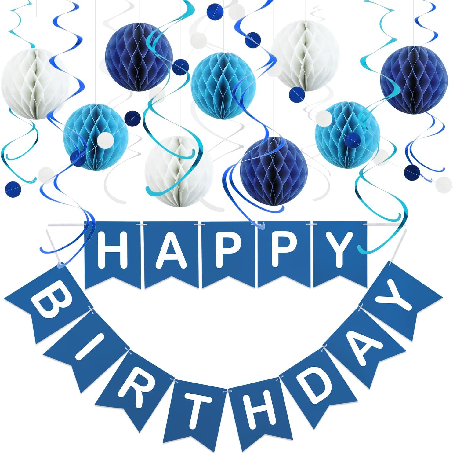Amazon.com: Happy Birthday Banner Kit,Birthday Decorations Birthday ...