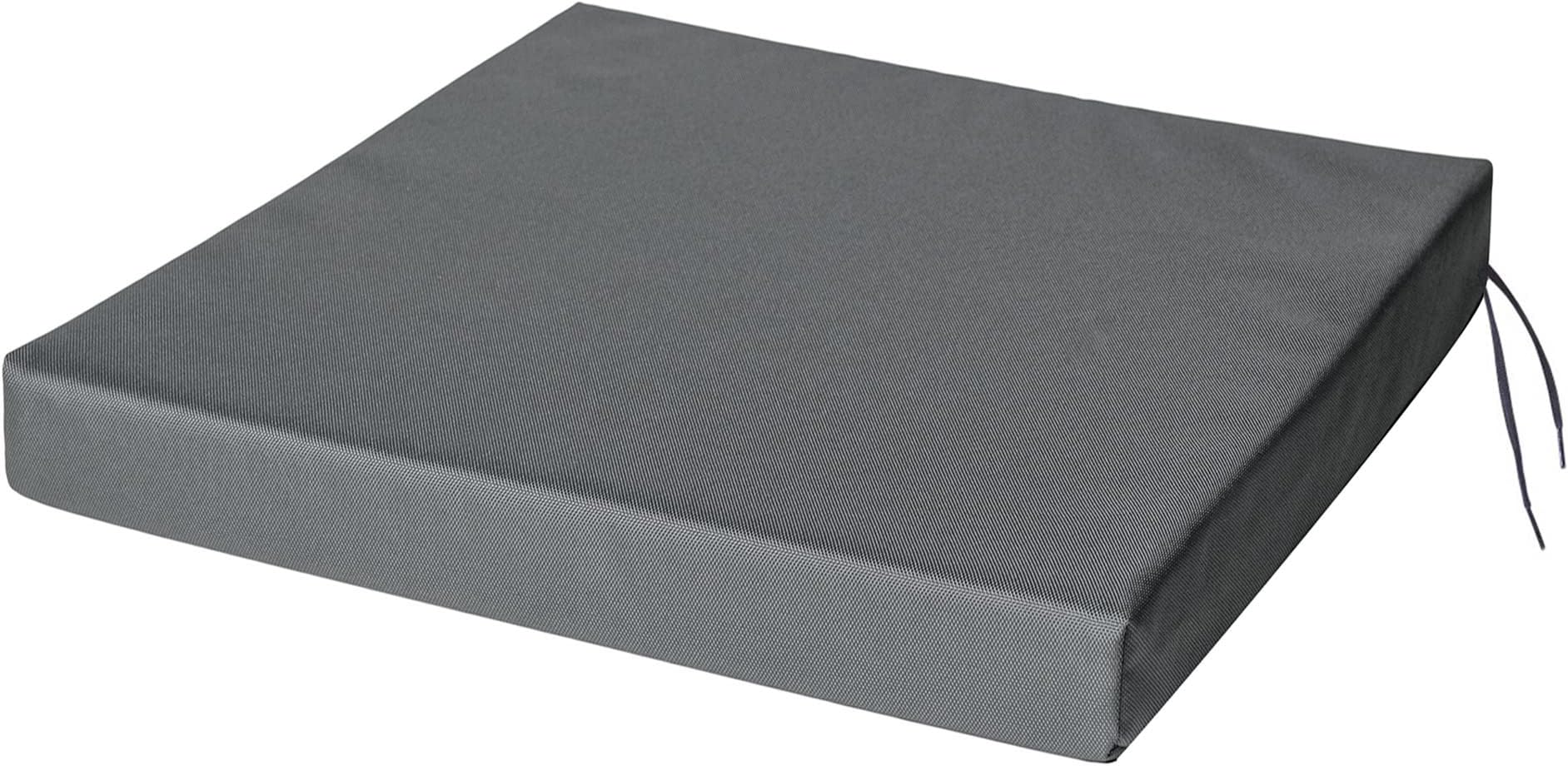 Waterproof Chair Cushion With Ties - 46x48x8cm - Indoors/Outdoors Seat ...