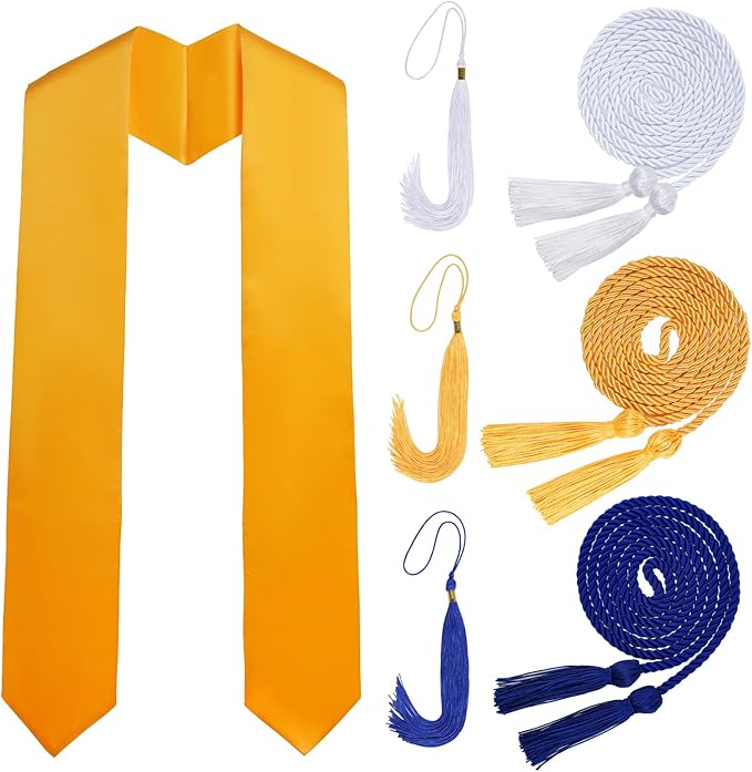 Amazon.com: Yookat 7 Pieces Graduation Stole Honor Cords and Graduation ...