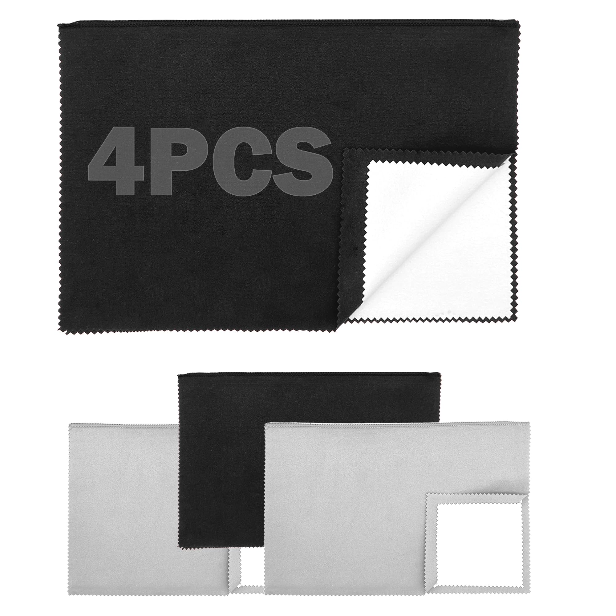 Amazon.com: 4 PCS Silver polishing Cloth,Jewelry Cleaning Cloth for ...
