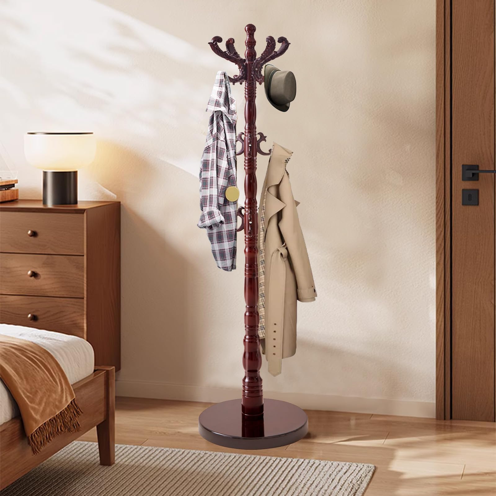Amazon.com: Waavryee Modern Metal Coat Rack Stand, Coat Rack ...