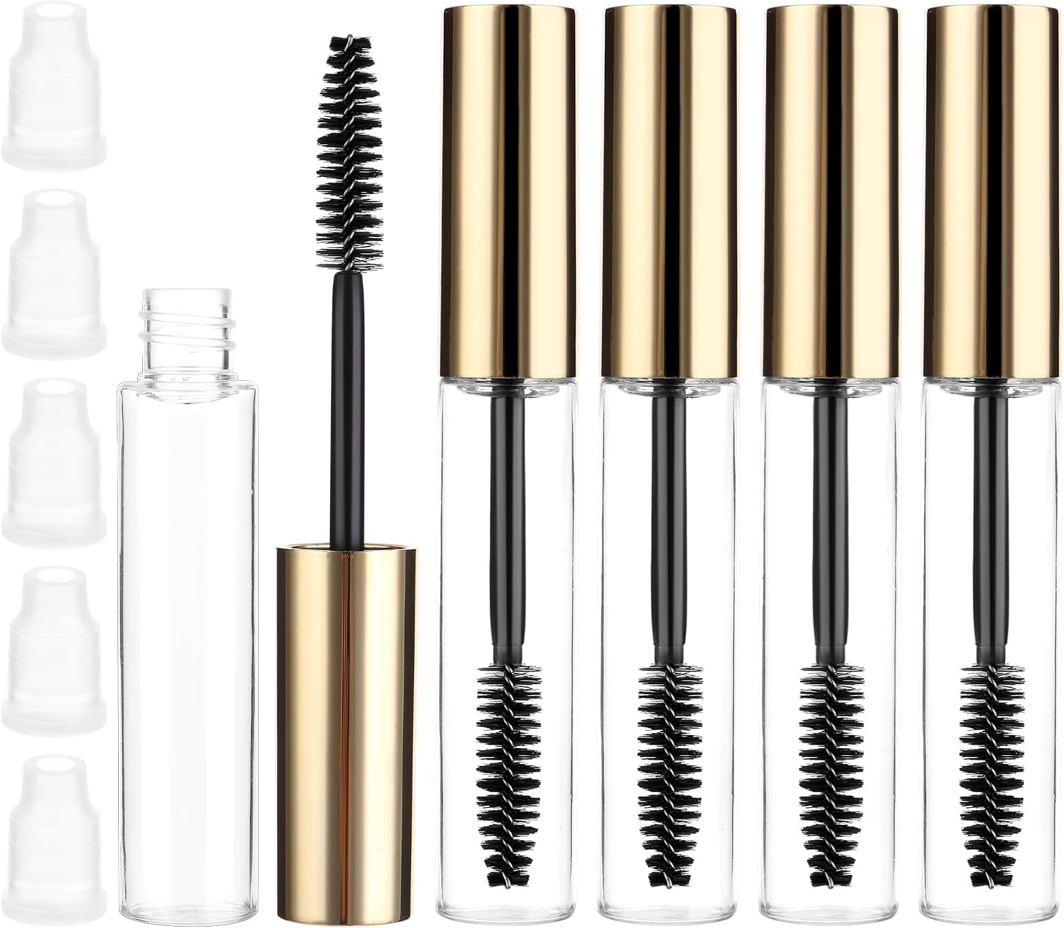 Amazon.com : 4 Pack Empty Mascara Tube with Eyelash Wand, ForSewian10ml ...