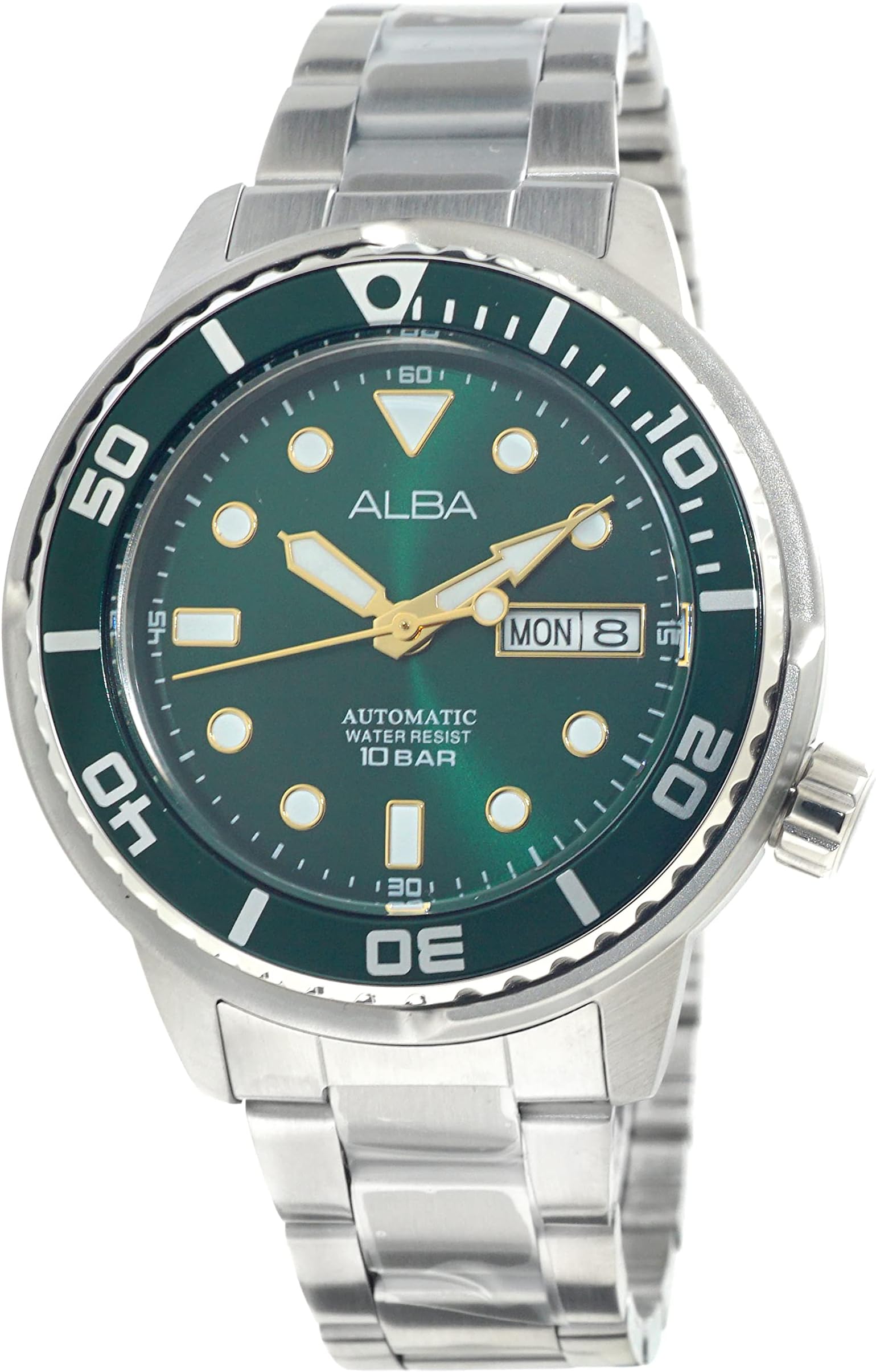 Buy ALBA Stainless Steel Men's Analog Wristwatch Al4243X1, Band Color ...