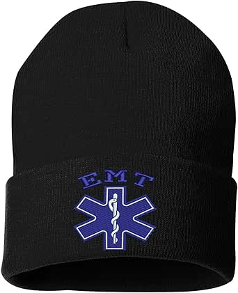 Amazon.com: ALLNTRENDS Adult Beanie EMT Embroidered Emergency Medical ...