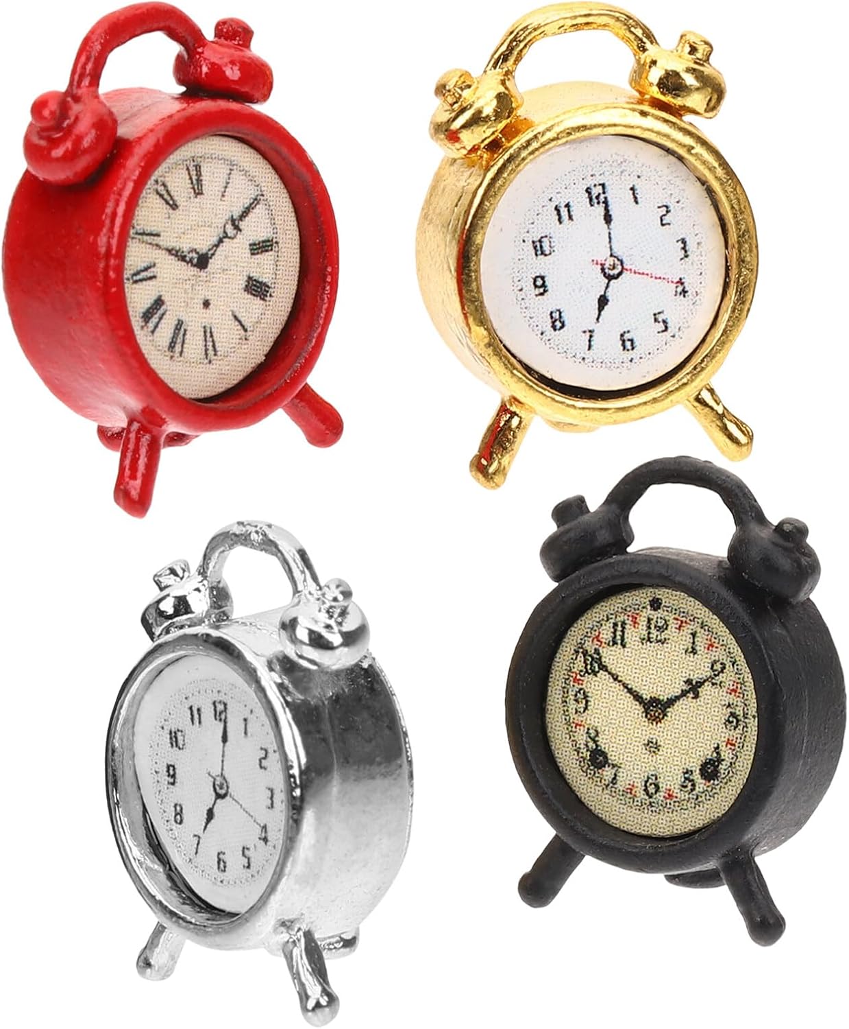 Amazon.com: STOBOK 4Pcs Miniature Alarms Dollhouse Decoration ...