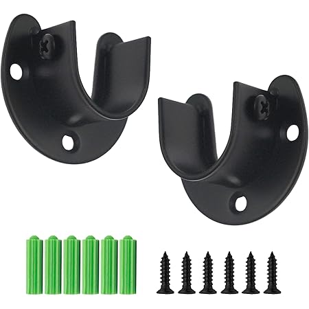 Amazon.com: Stainless Steel Closet Rod Bracket, 1-1/4 Inch Diameter ...
