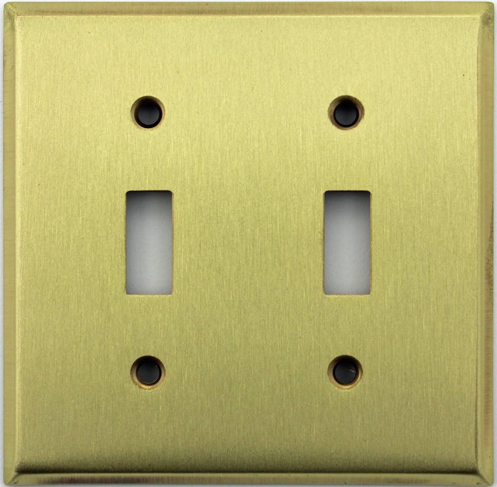 LECTO Premium Three Gang Wall Plate - Smooth White Stamped Steel - 2 ...