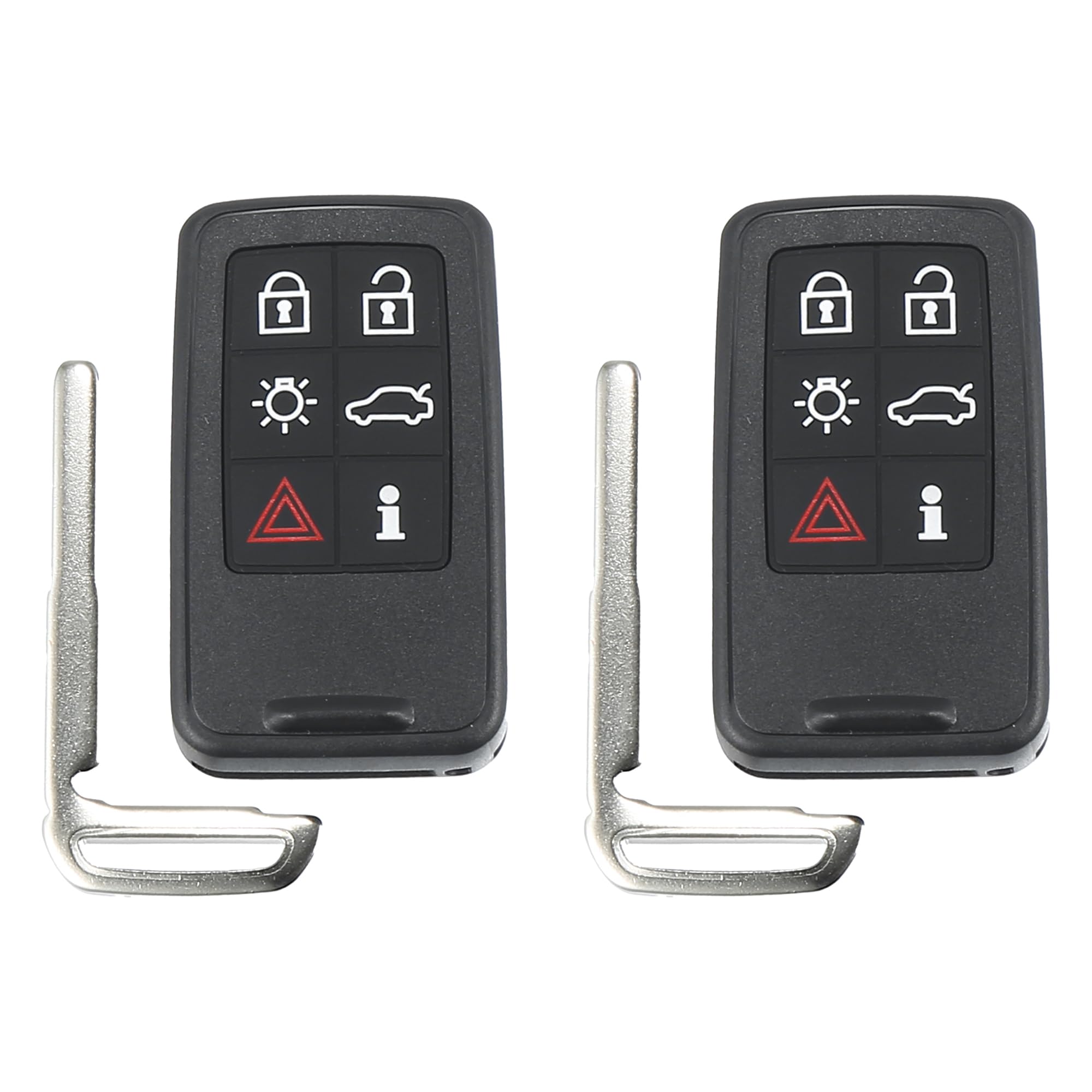 Amazon.com: X AUTOHAUX 2pcs 902MHz 6 Button Flip Keyless Entry Remote ...