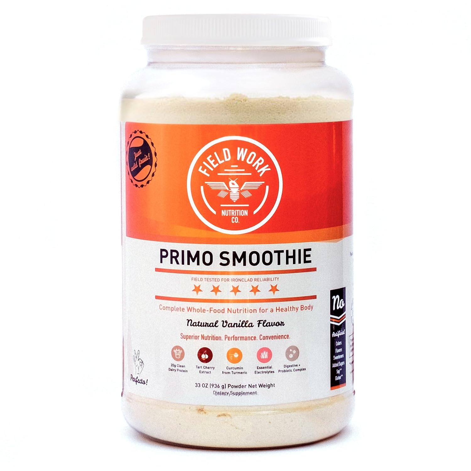 Amazon.com: Field Work Nutrition Co. Primo Smoothie Meal Replacement ...