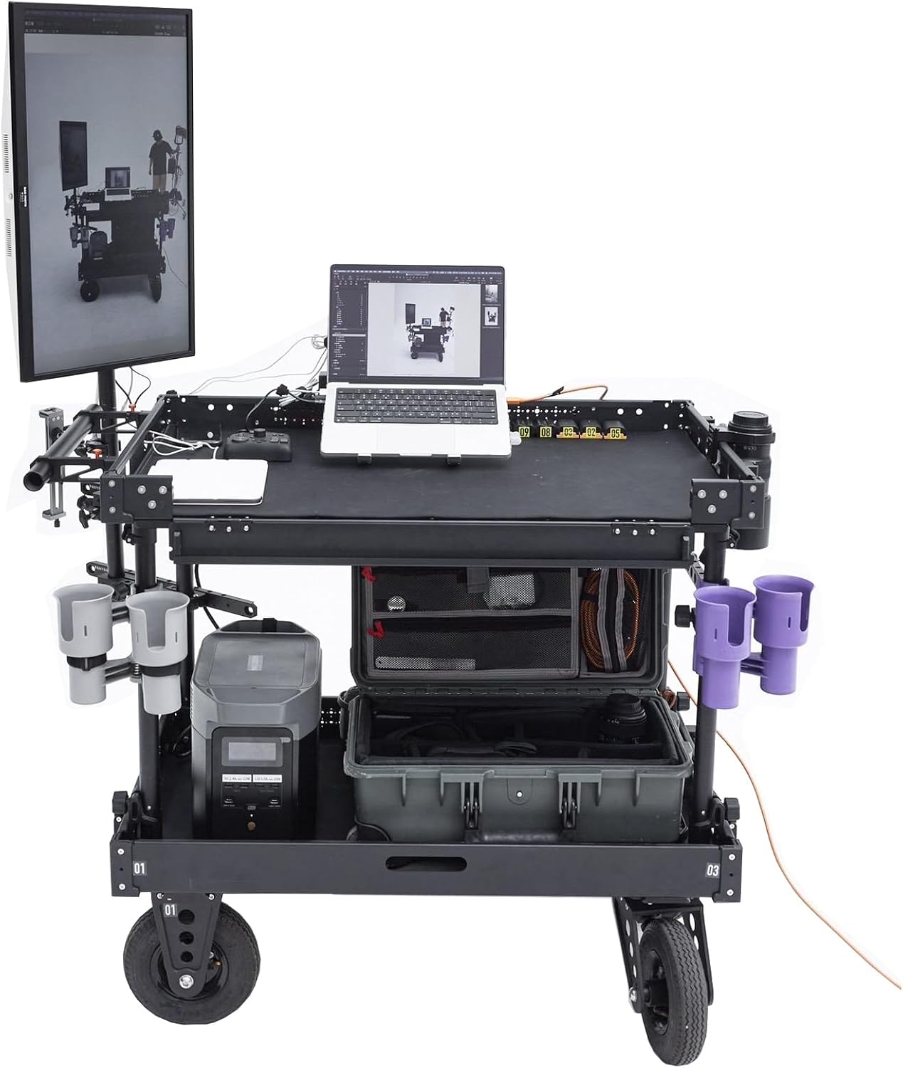 Amazon.com: DF DIGITALFOTO Video Production Camera Cart Workstations ...