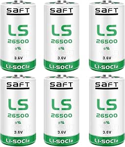 Amazon.com: GRE-Energy 6 Pack LS26500 LS 26500 C Size 3.6V 7700mAh ...