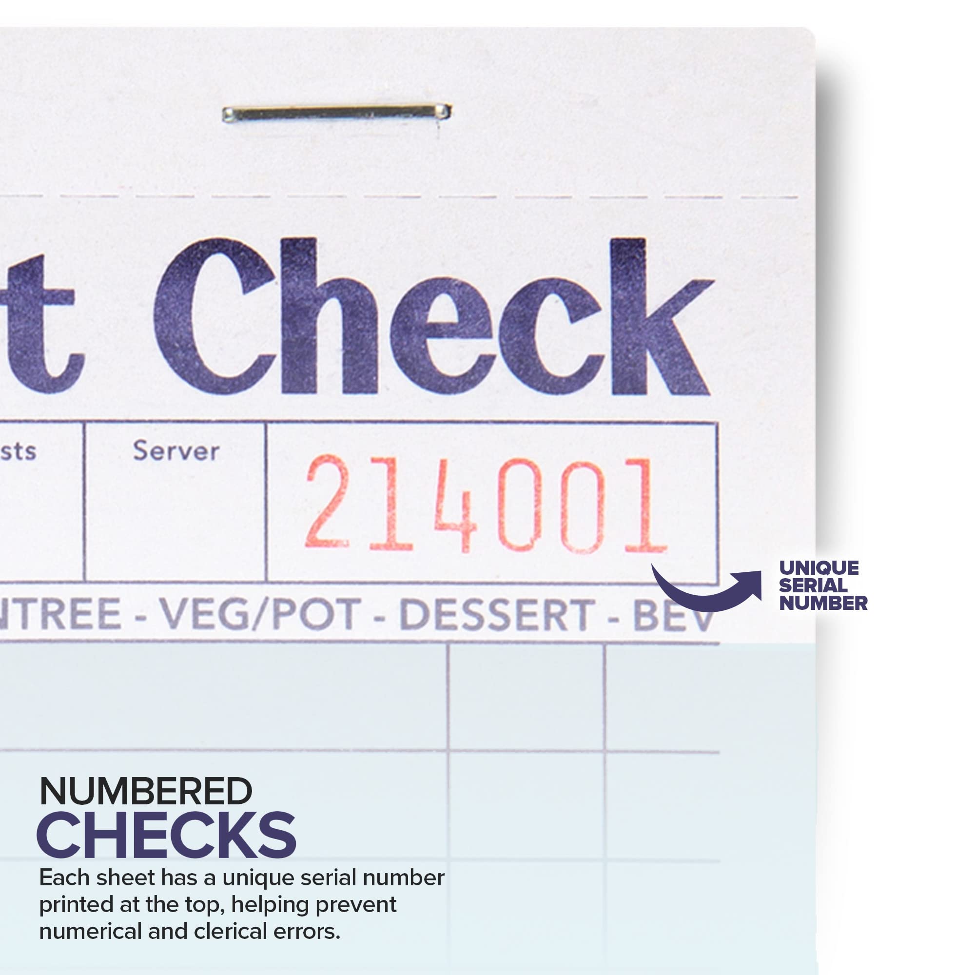 Snapklik.com : Stock Your Home Blue Guest Check Books For Servers