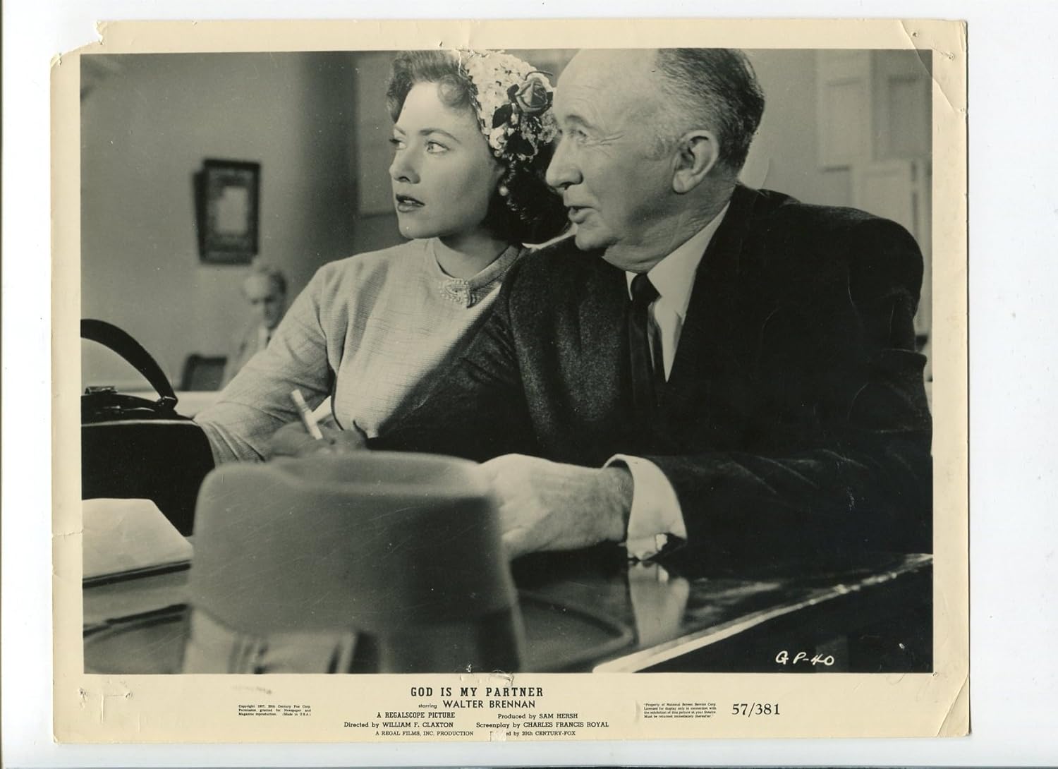 MOVIE PHOTO: God Is My Partner-Walter Brennan and Marion Ross-B&W ...