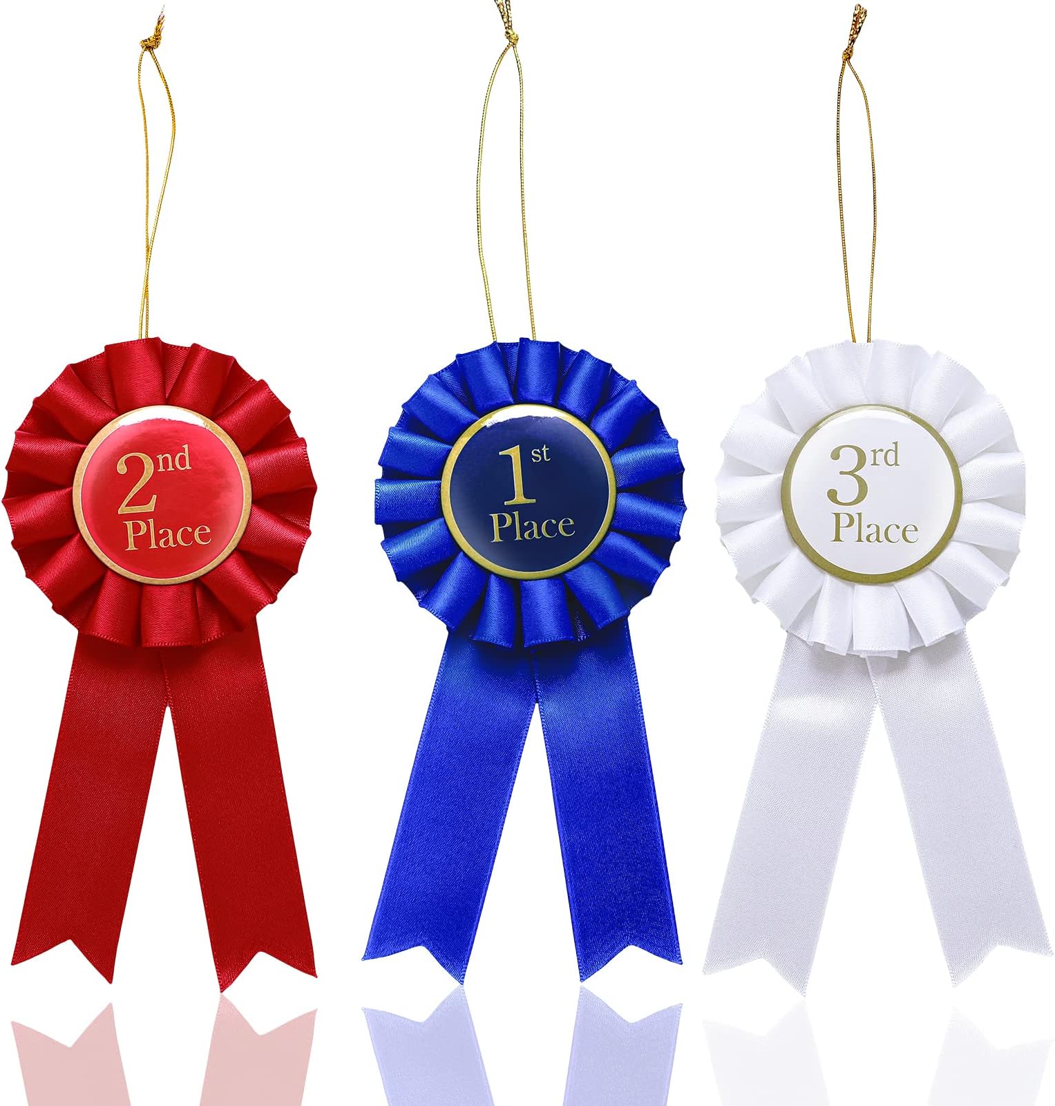 Amazon.com: RibbonsNow 1st - 2nd - 3rd Place Award Ribbons - 36 Total ...