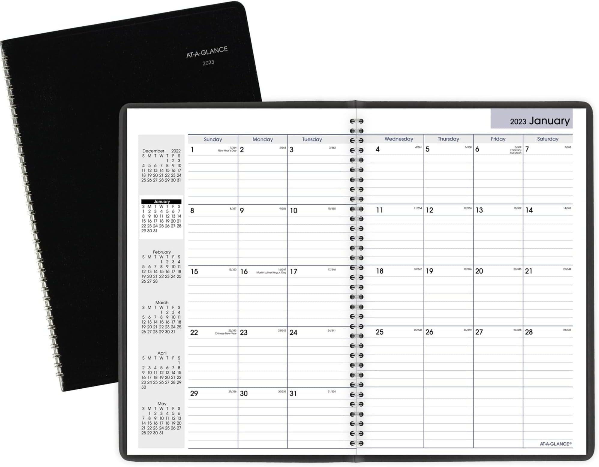 Amazon.com : AT-A-GLANCE 2023 Monthly Planner, DayMinder, 8" x 12 ...