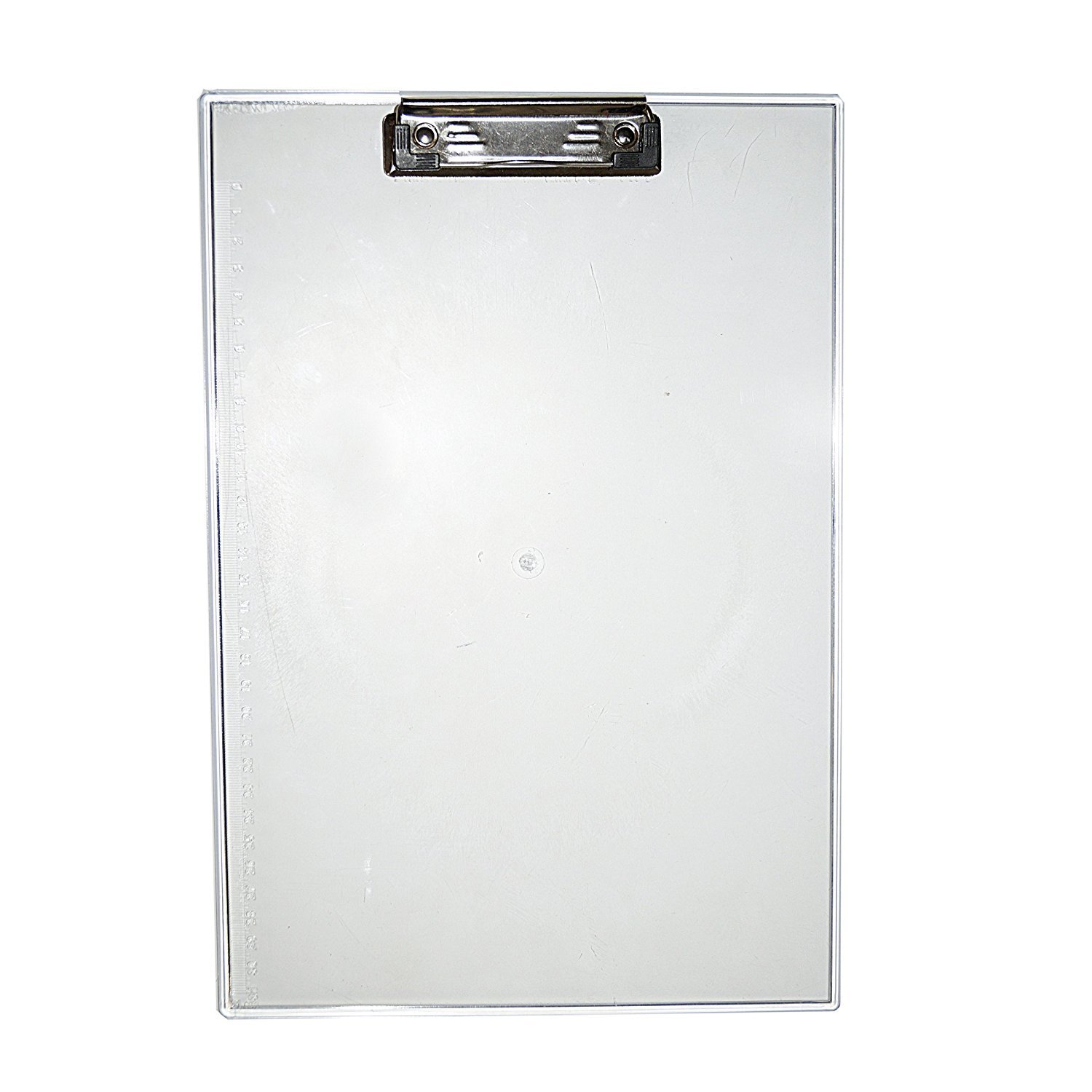 Festiko® Crystal Clear Transparent Exam Board with Side Rulers & Clip ...