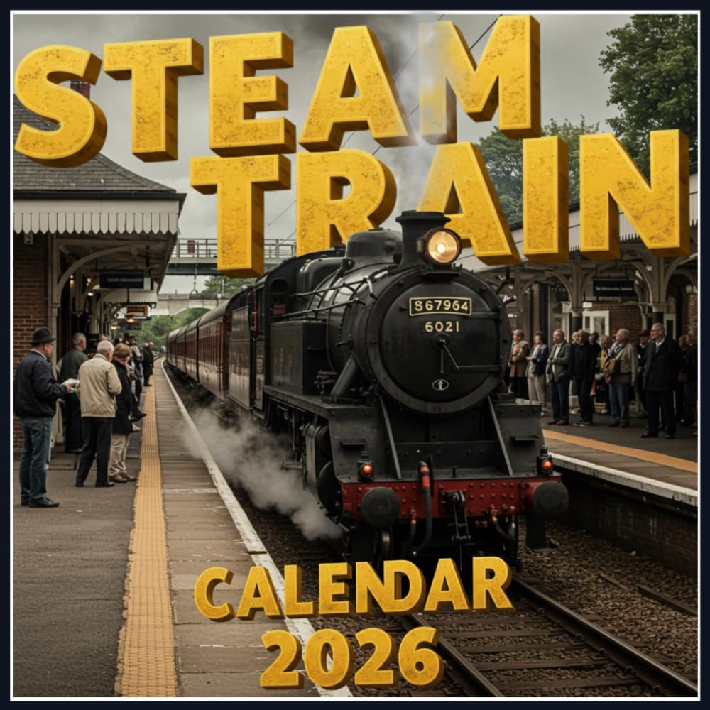 Steam Train Calendar 2026: Classic Engines & Scenic Rails, Timeless ...