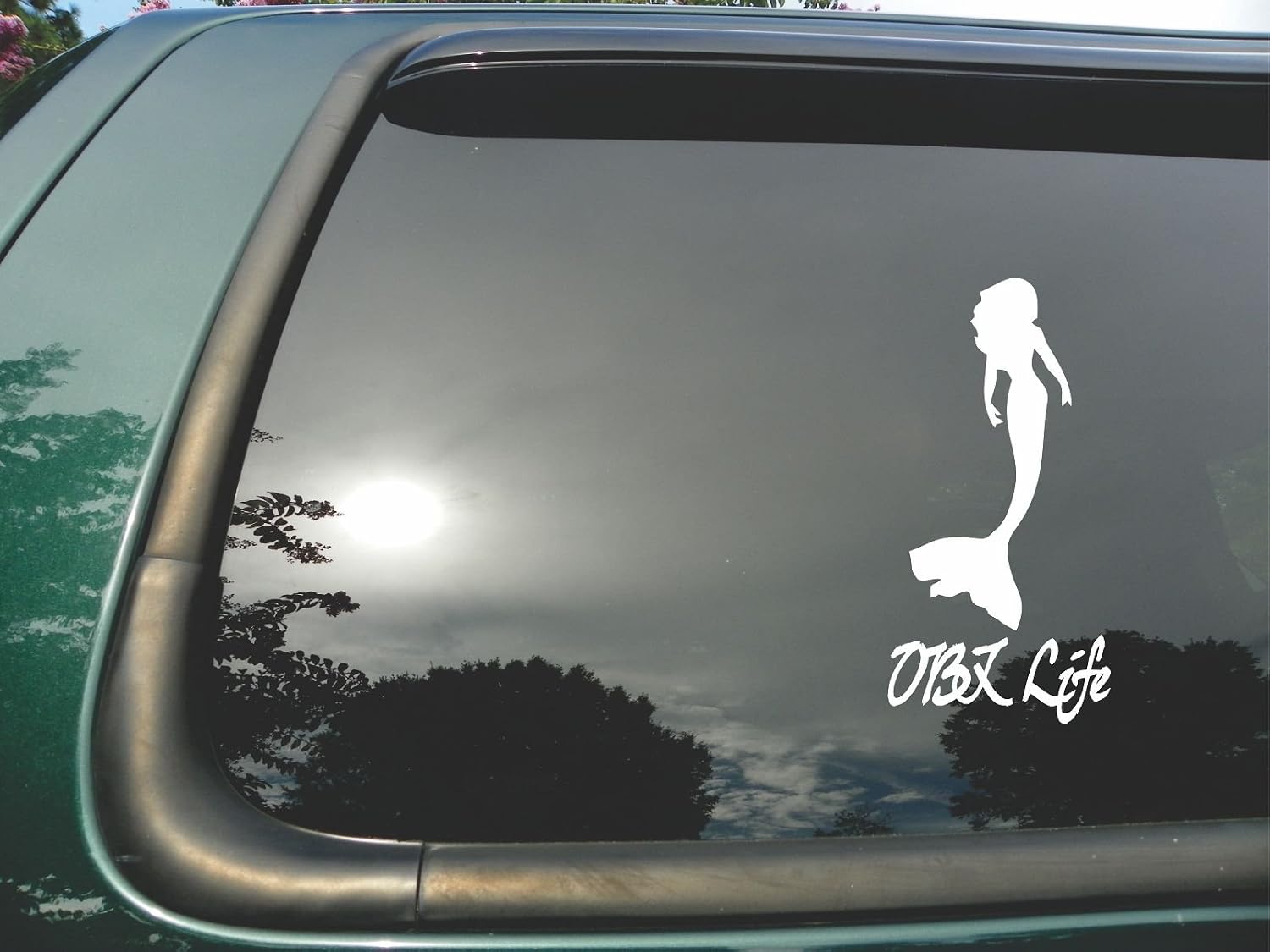 Amazon.com: OBX Mermaid- Die Cut Vinyl Window Decal/sticker for Car or ...