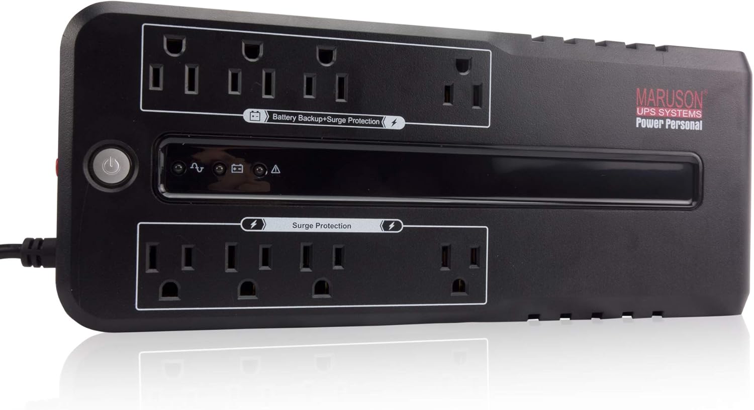 Amazon.com: MARUSON 625VA Standby UPS Battery Backup & Surge Protector ...