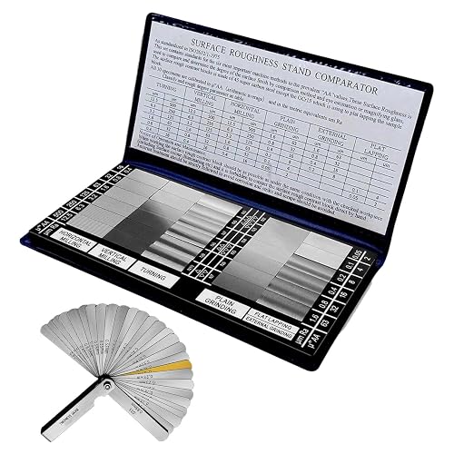 30Pcs Surface Roughness Comparators,Roughness Test Block Ra0.05-12.5mm ...