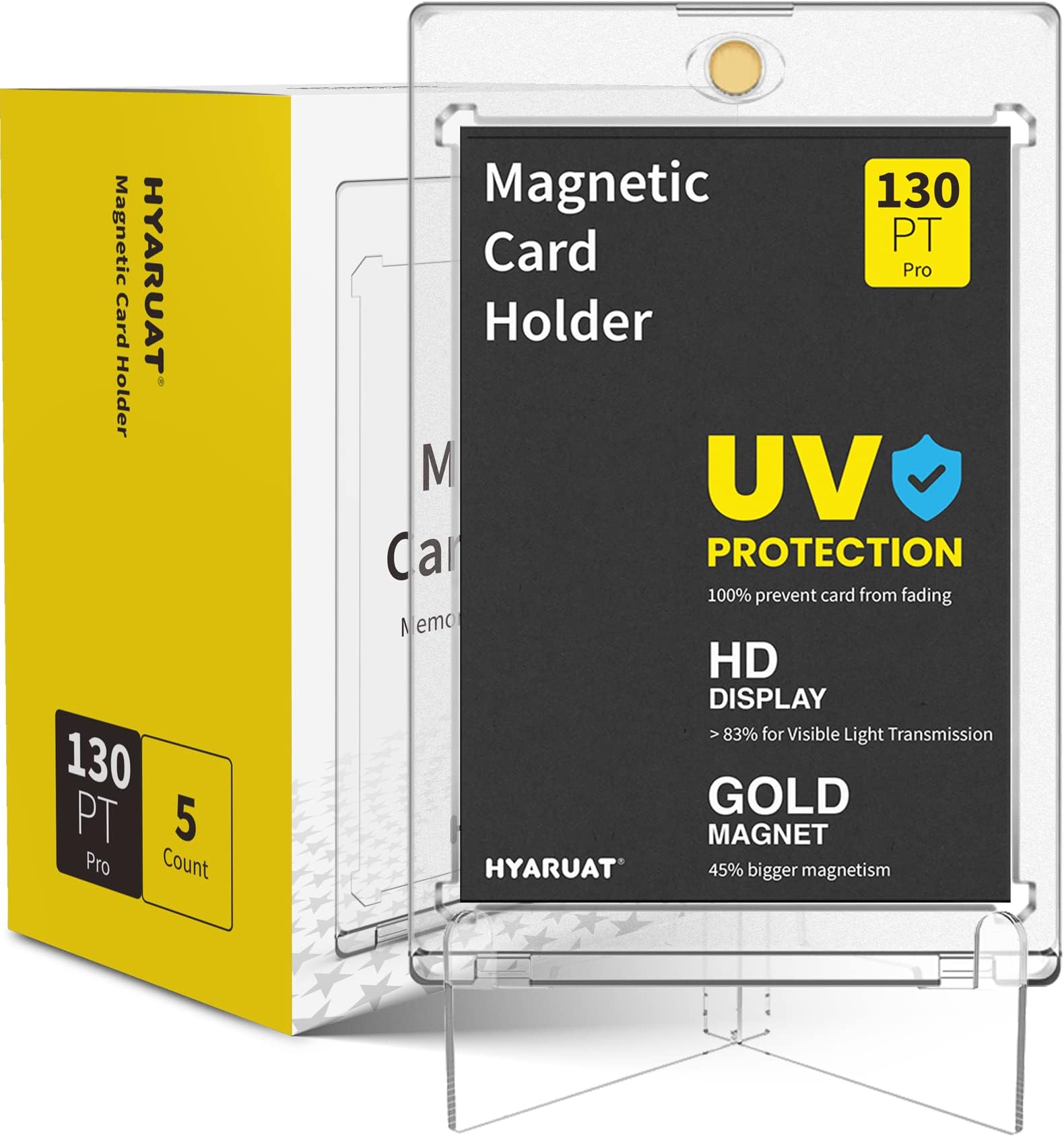 Amazon.com: 5 Ultra Pro 130pt Magnetic One Touch Card Holders (5 Total ...