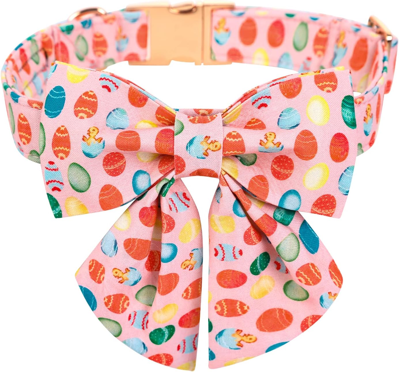 Amazon.com : Maca Bates Easter Day Dog Collar with Bow Bowtie Easter ...