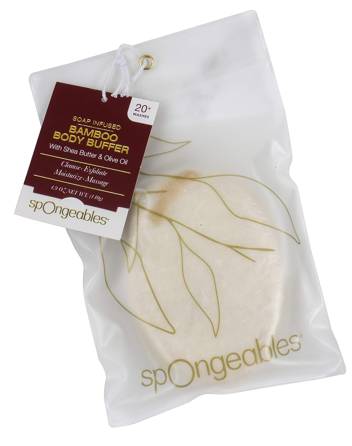 Amazon.com: Spongeables Bamboo Body Wash in a Sponge with Buffer ...