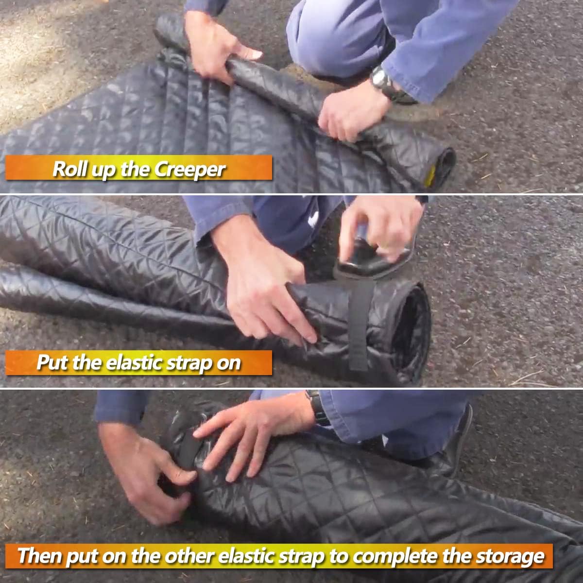 Buy AUQDD Fit All Terrain Magical Car Creeper Mat Folding Moving Pad ...