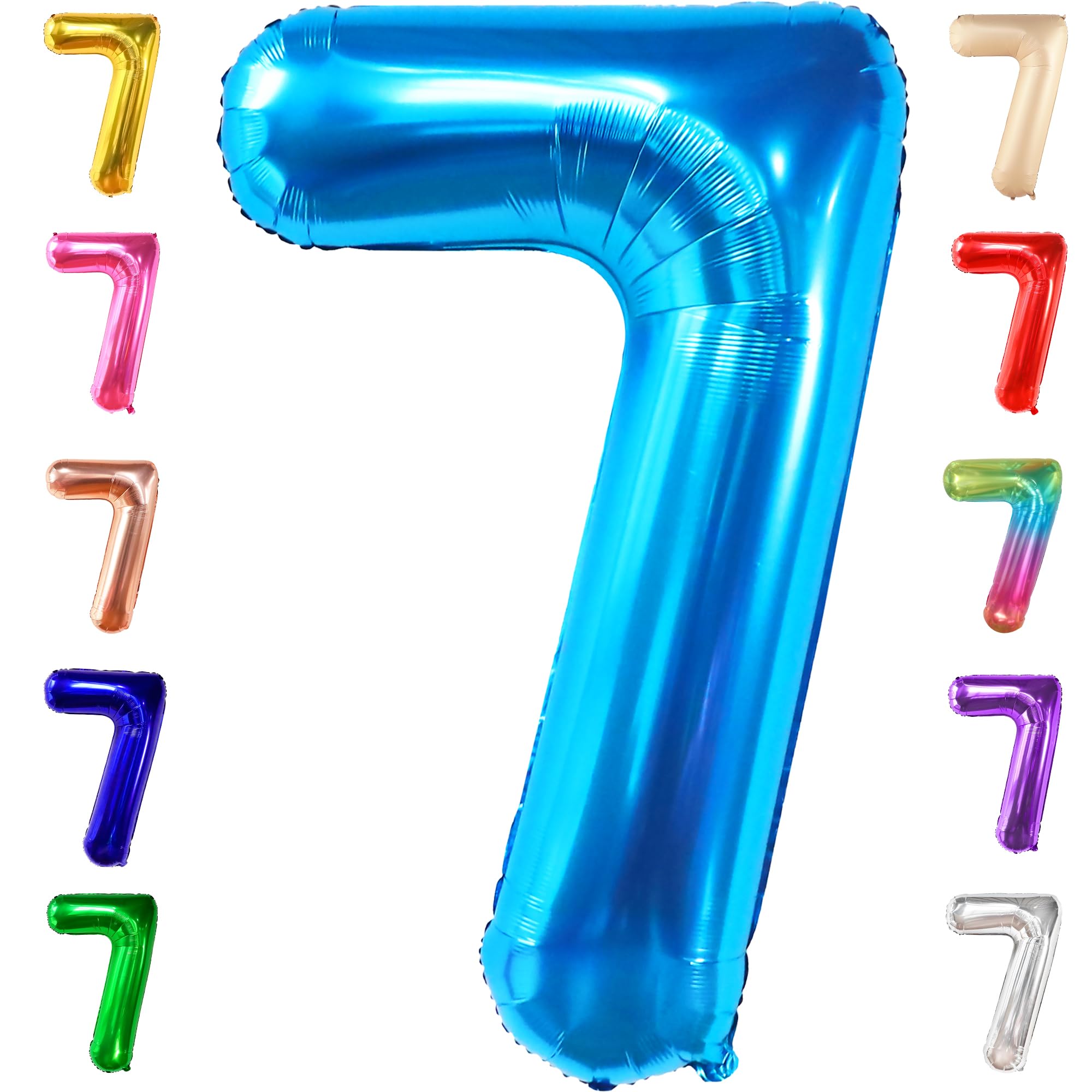 Katchon Giant Blue Number 7 Balloon 40 Inch 7th Birthday | Desertcart INDIA