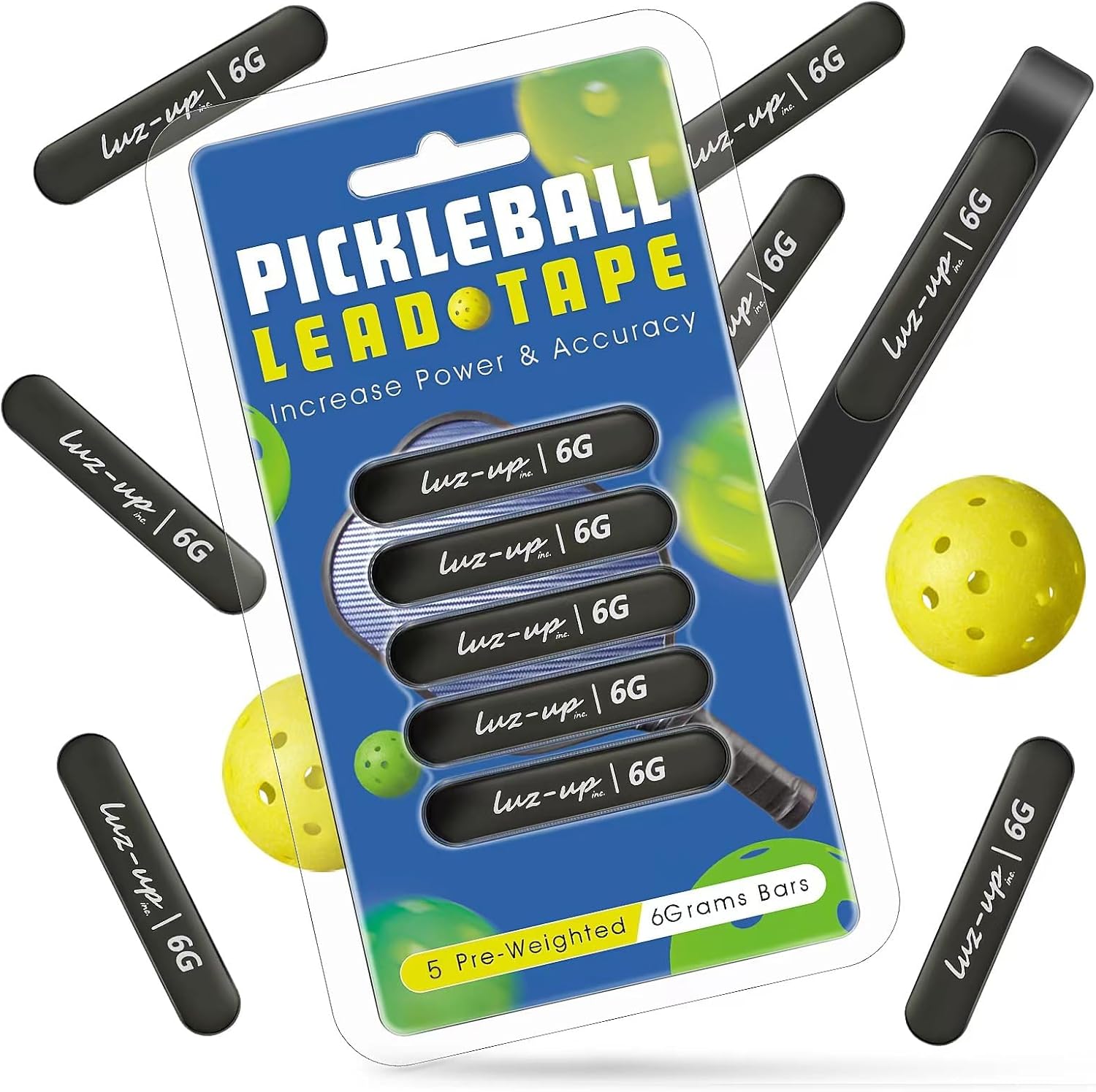 Amazon.com : Pickleball Lead Tape, Pickleball Pre-Weighted 6g Lead Tape ...